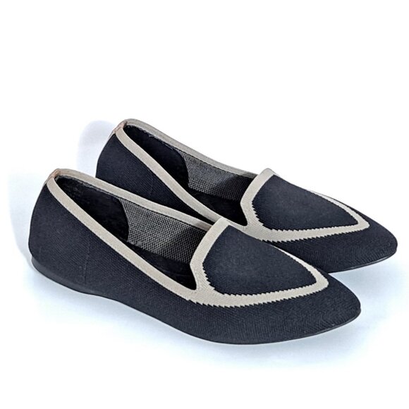 Birdies | Shoes | Birdies The Blackbird Black Two Tone Knit Pointed ...